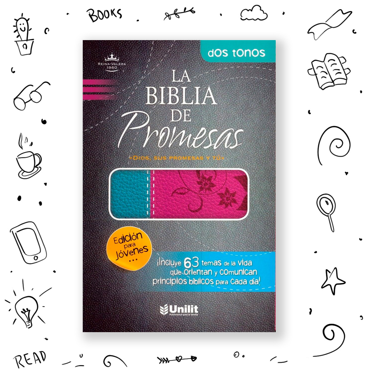 Biblia de Promesas Juvenil 2 Tonos RVR1960 - Libreria 247