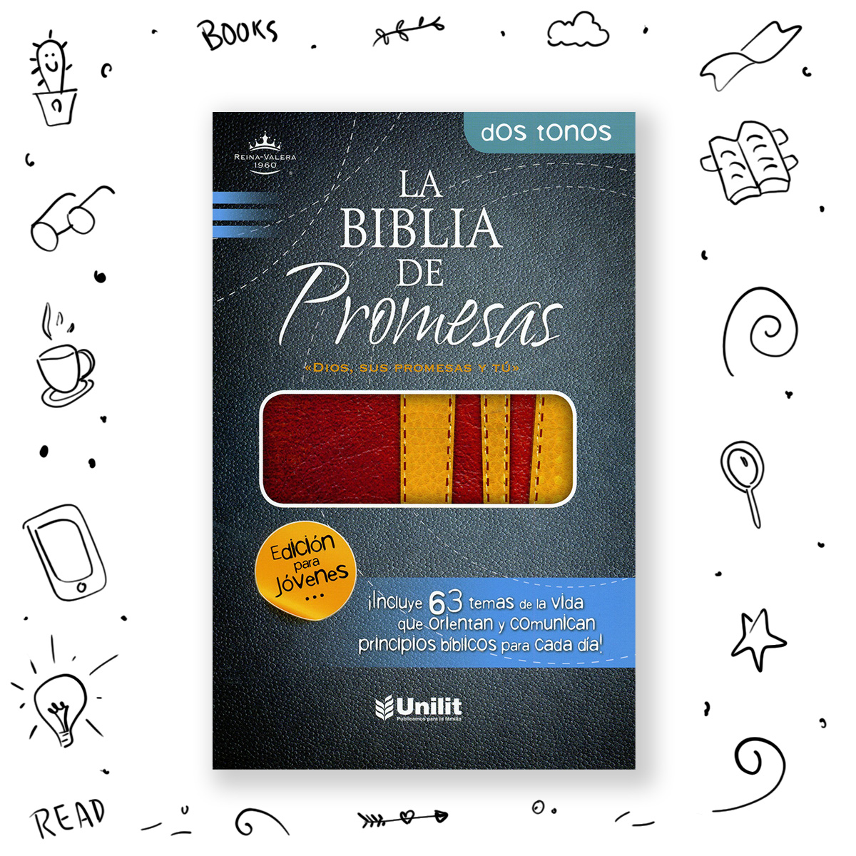 Biblia de Promesas Rojo - Amarillo - Libreria 247