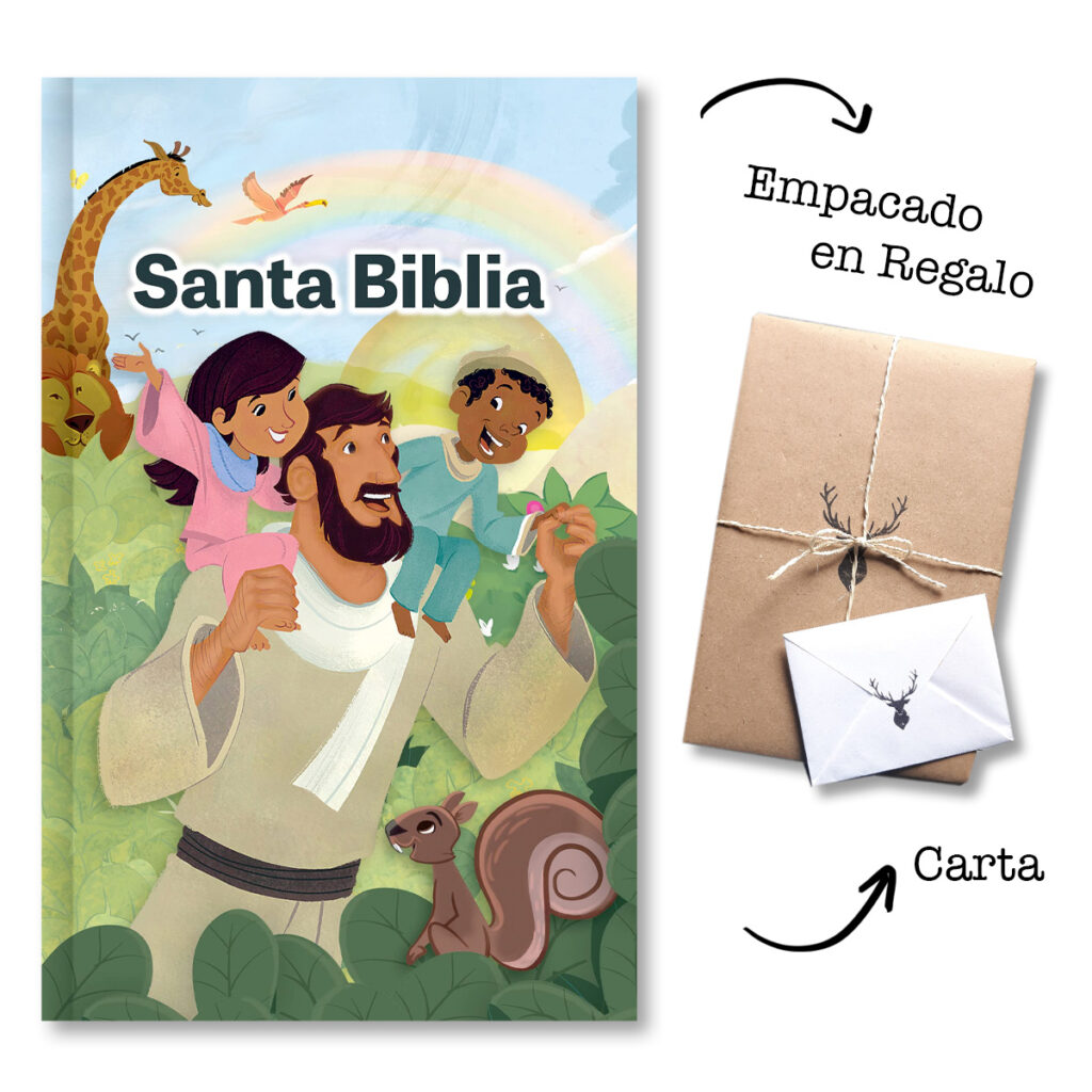 Biblia RVR1960 Para Niños Interactiva Tapa Dura - Libreria 247