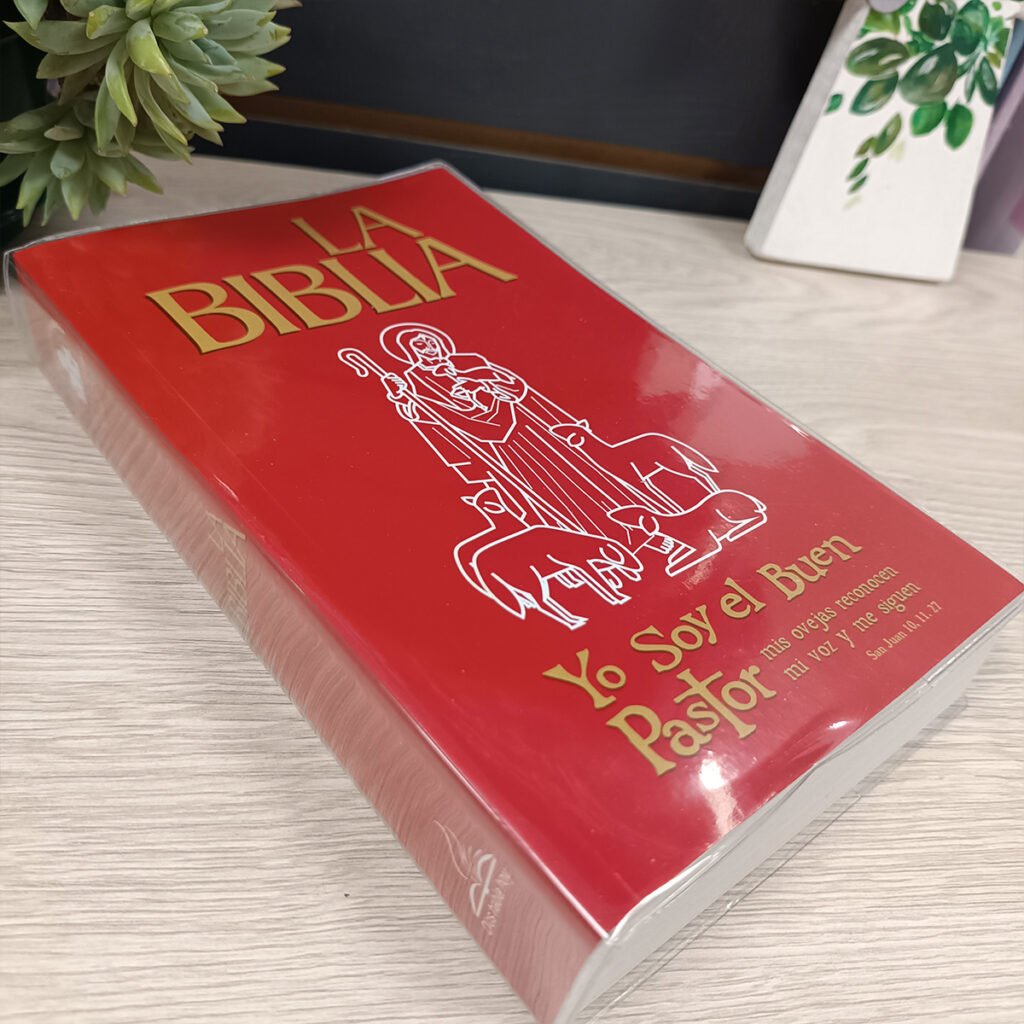 Biblia Católico (Edición economica) - Tapa Rustica Rojo - Libreria 247